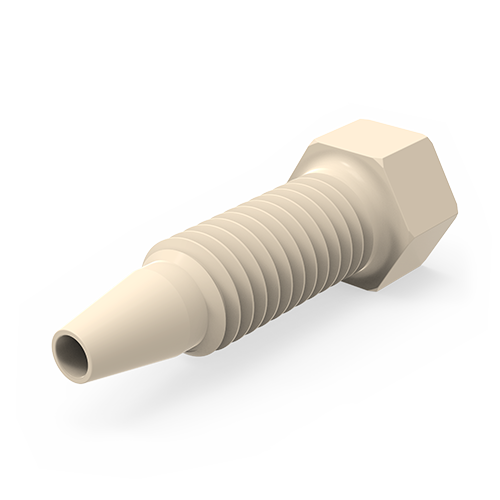 PEEK One-Piece Hex-Head Fittings for use up to 5,000 psi - 5 pack ...